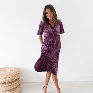 Maxwell | Dresses | Maxwell Boutique Crushed Velvet Dress | Poshmark